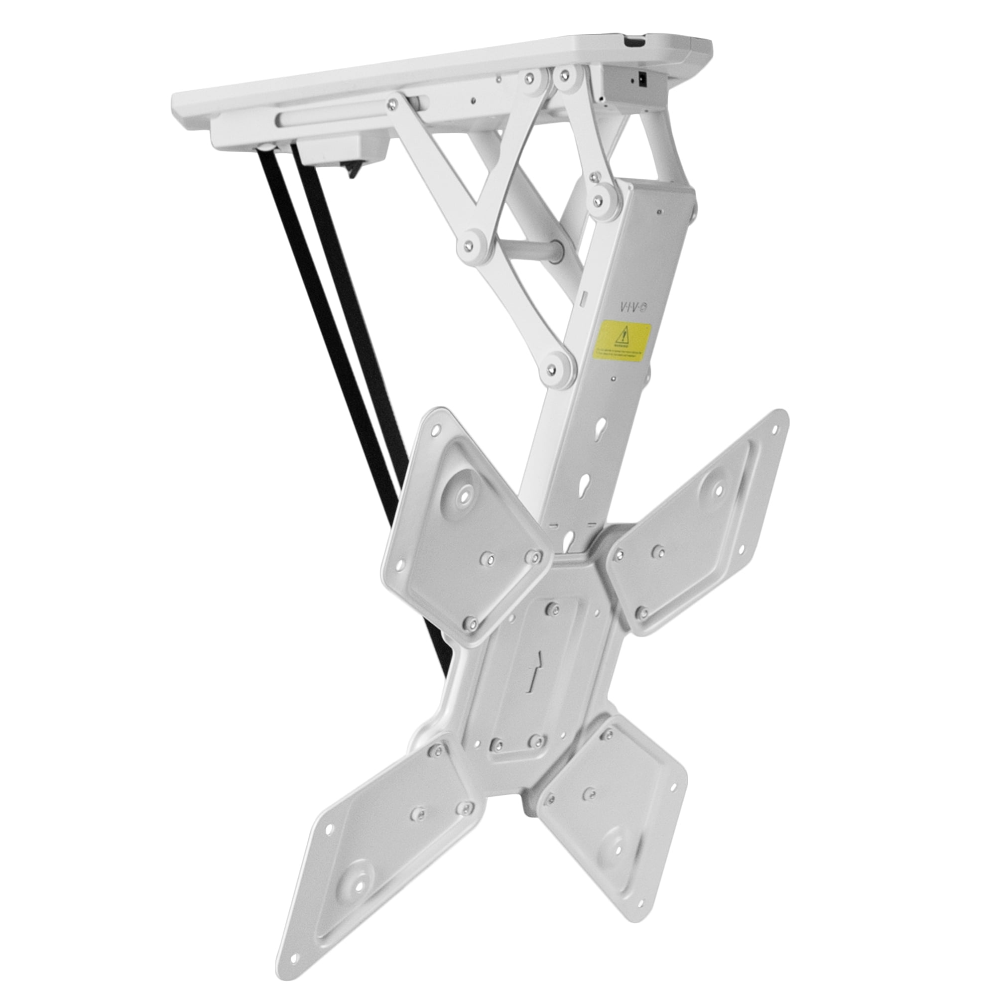 White Electric Motorized Flip Down Pitched Ceiling TV Mount, 23" to 55 ...