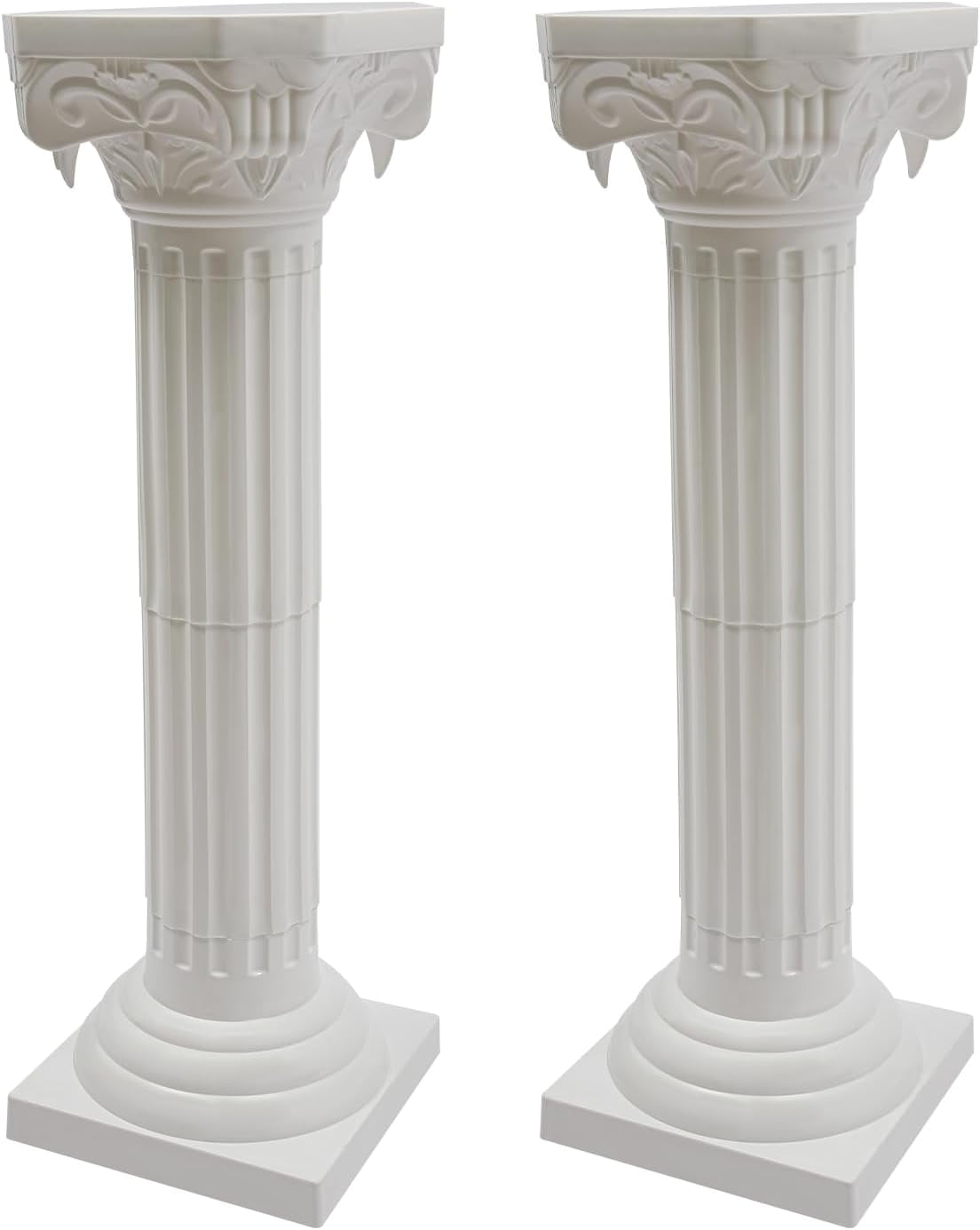 White Elegant Wedding Roman Decorative Column Set Roman Pillars ...