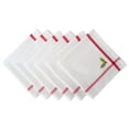 White Embroidered Holly Corner With Border Napkin (Set of 6) - Walmart.com