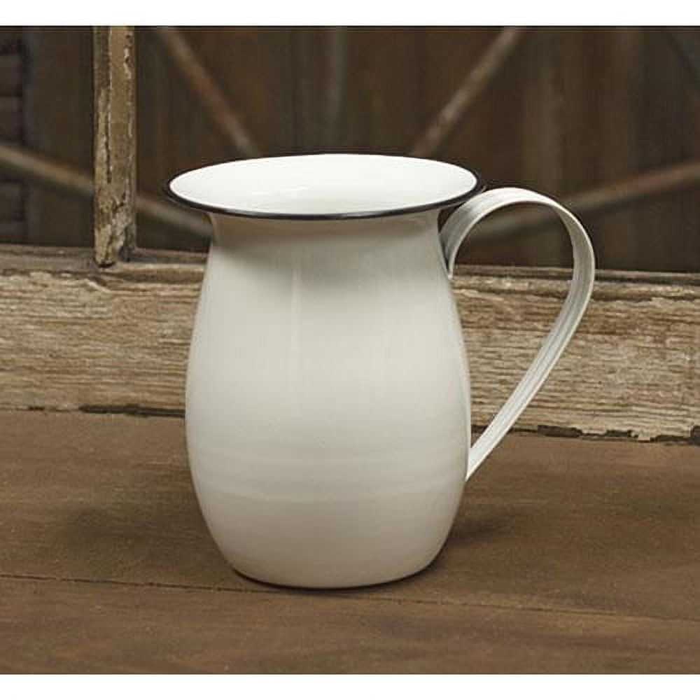White Enamel Pitcher - Walmart.com
