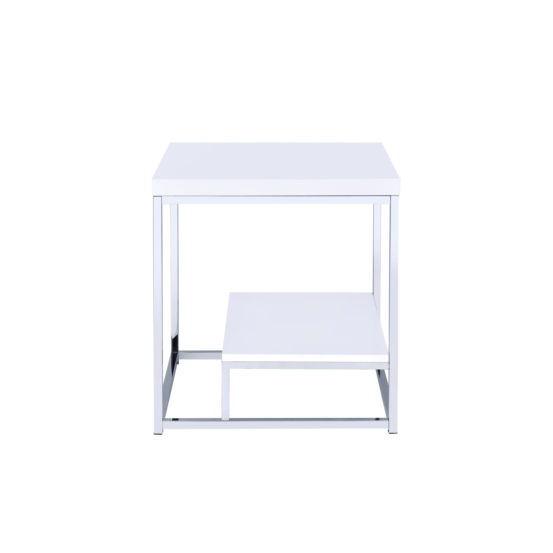 White End Table - 3d Laminate For Enhanced Resistance And Durability ...