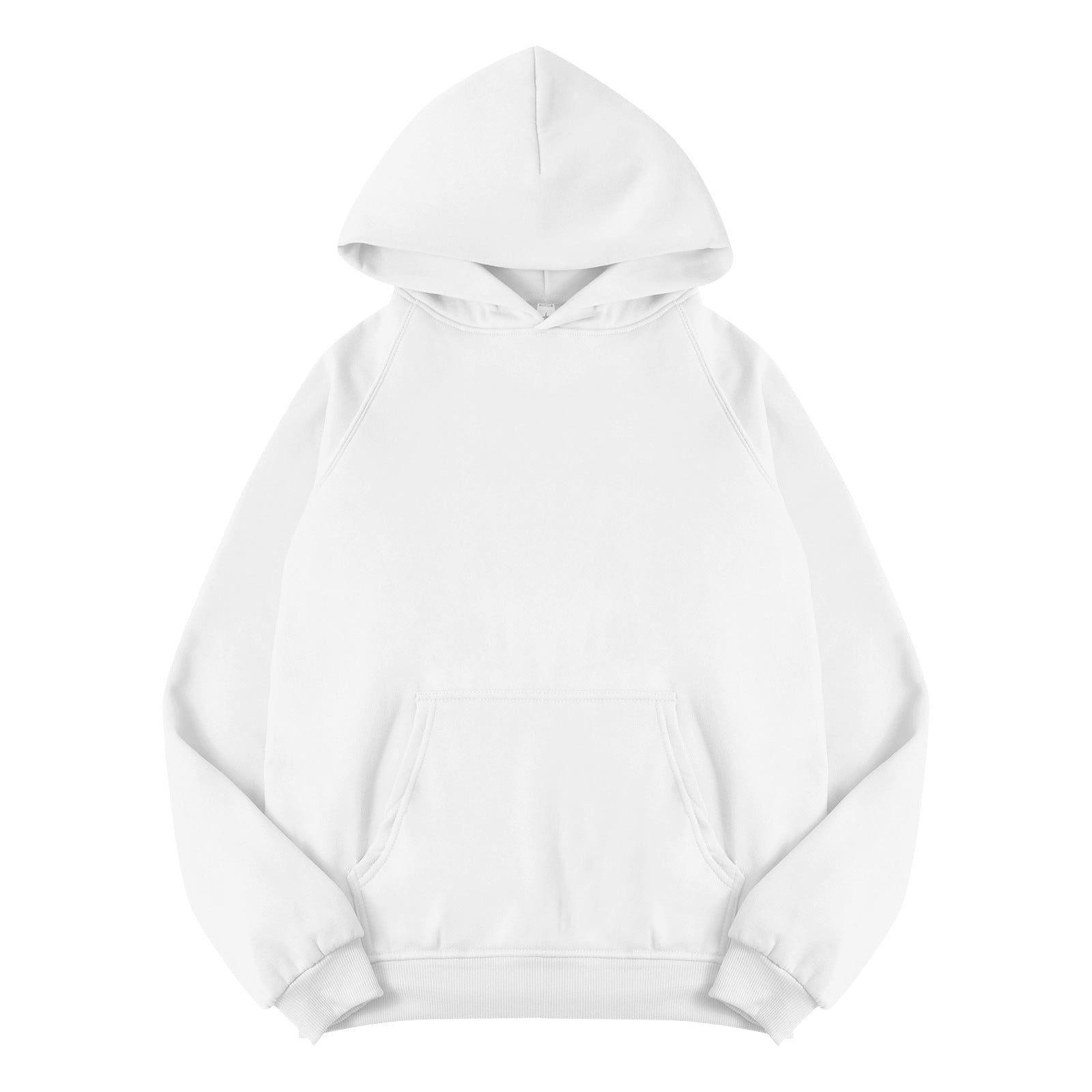 White Essentials Hoodie, Polyester Hoodies for Women, Women Fleece ...