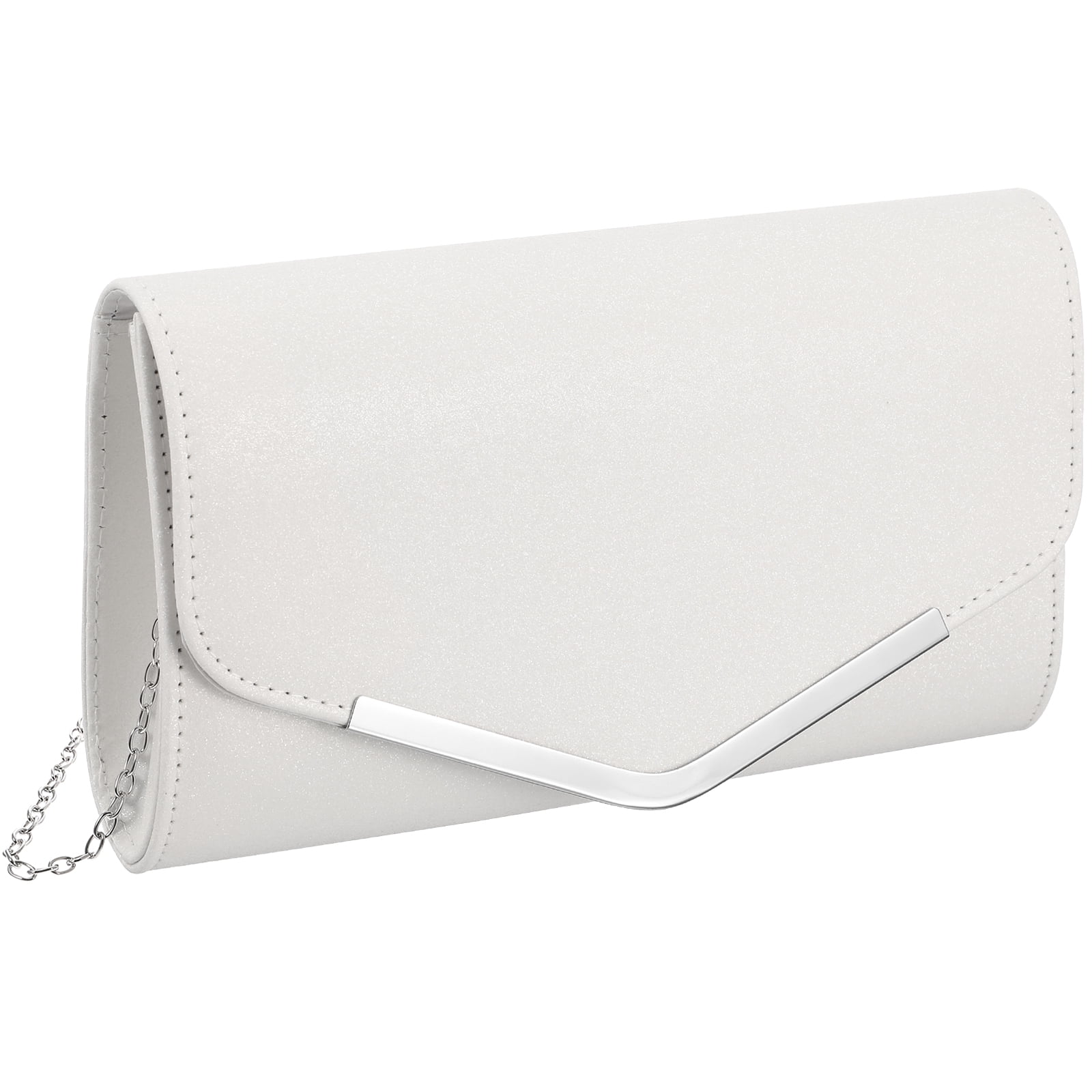 White Evening Bag Handbag Wedding Party Message Bag Clutch Bag Purse ...