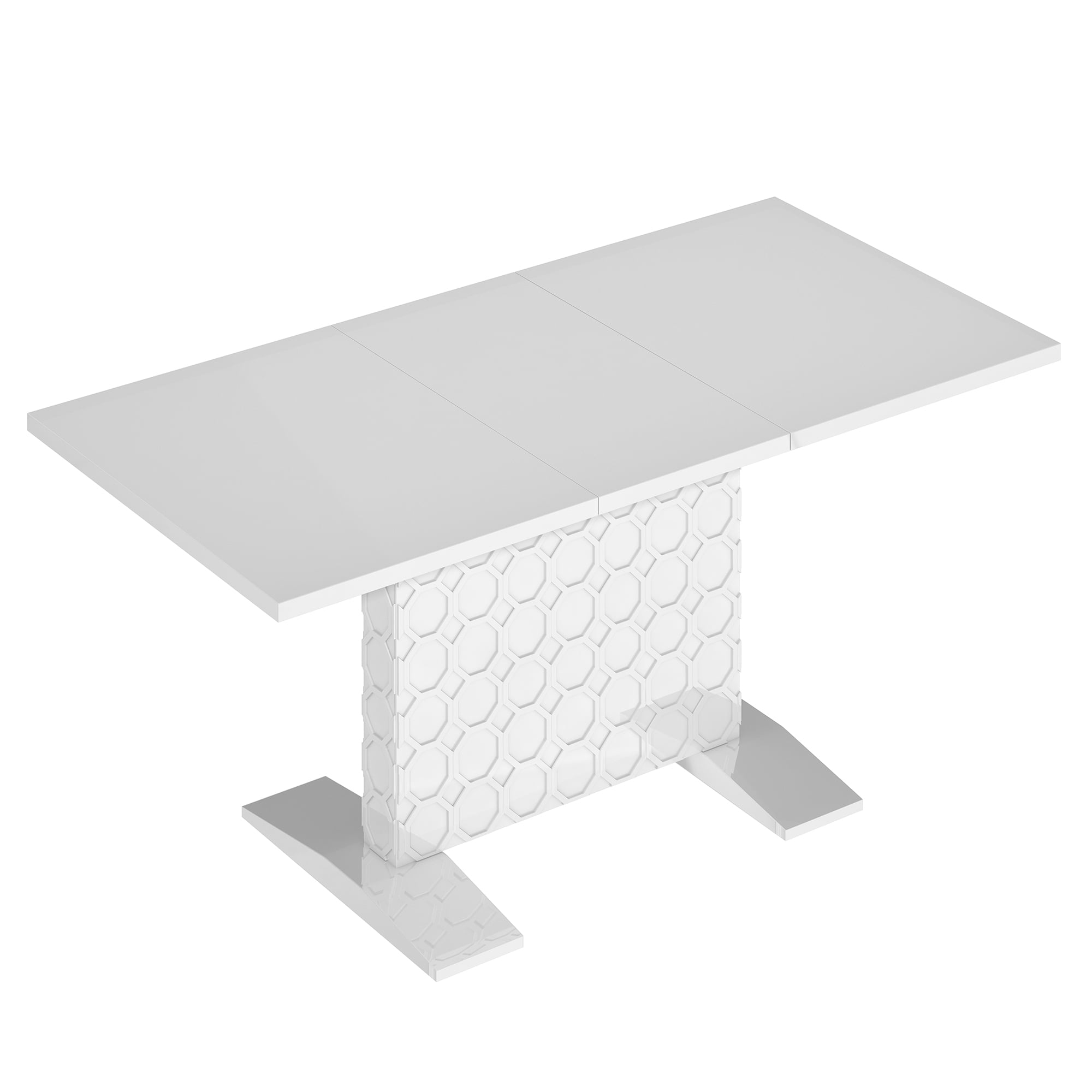 White Extendable Dining Table - Walmart.com