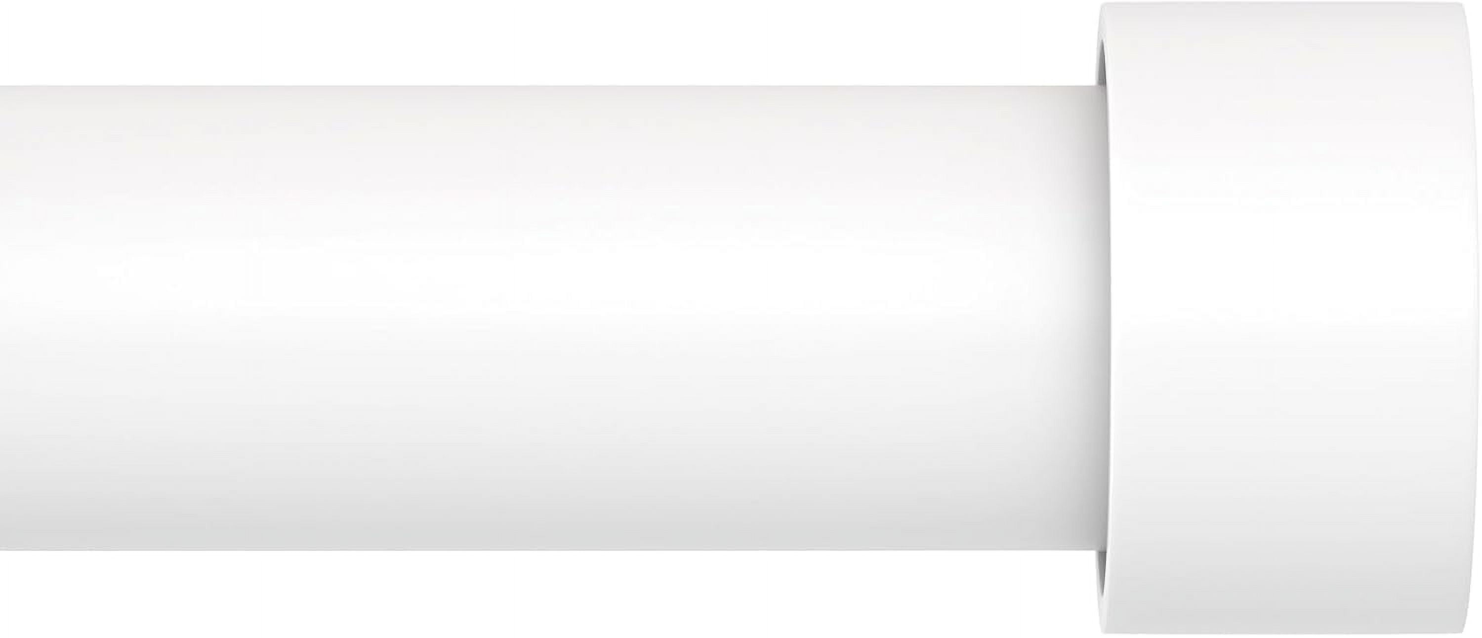 White Extra Long Curtain Rod 30 to 240 inch, Heavy Duty Curtain Rods ...