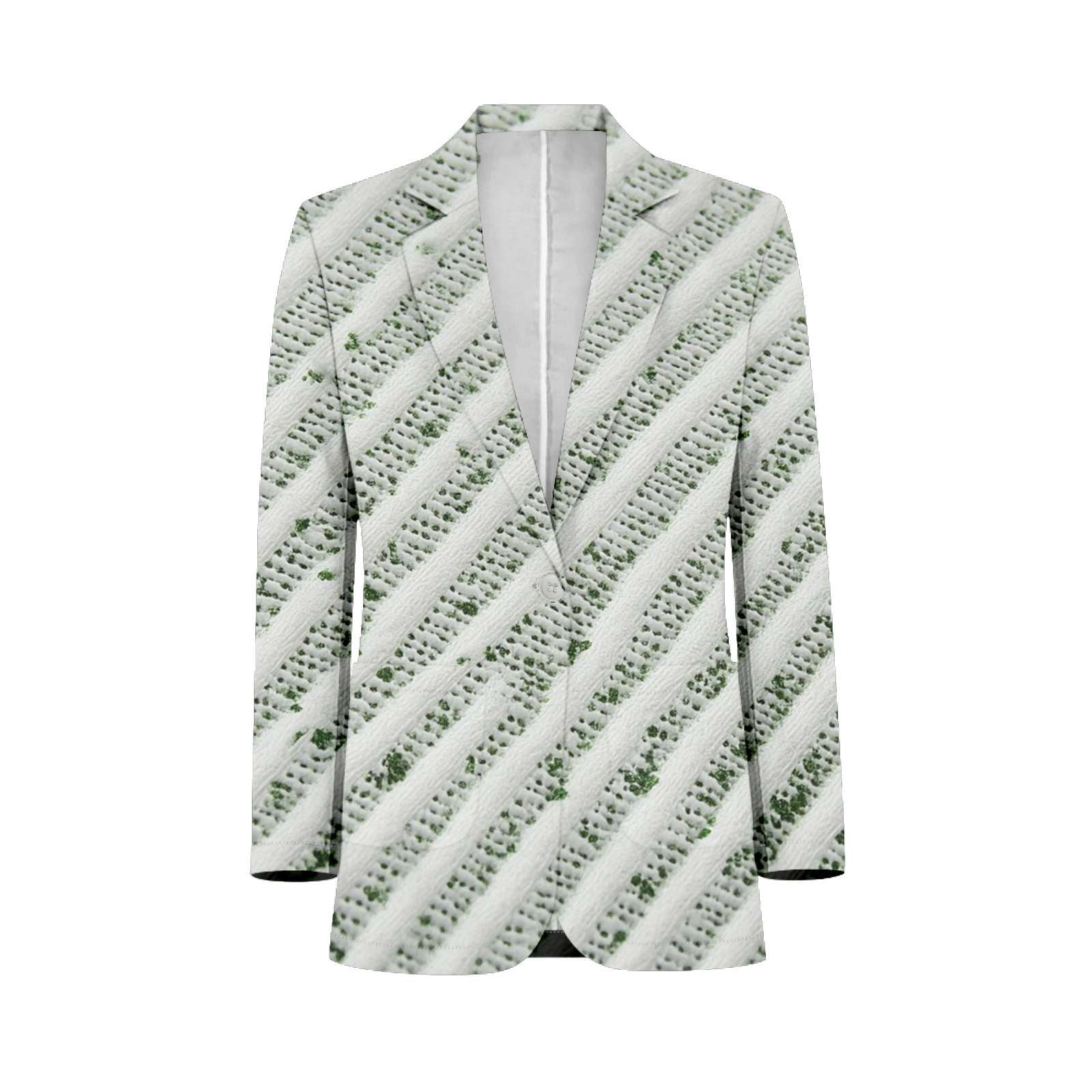 White Fabric Green Stripes Texture Customized Men's Suits full man ...