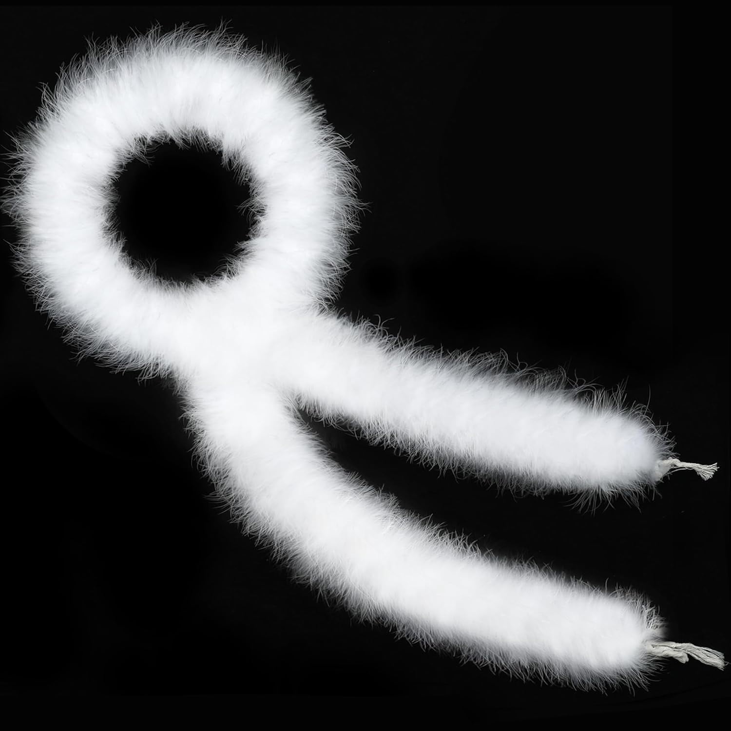 White Fake Marabou Feather Boa - 1 Pc 2 Yards Faux Feathers Boa Bulk ...