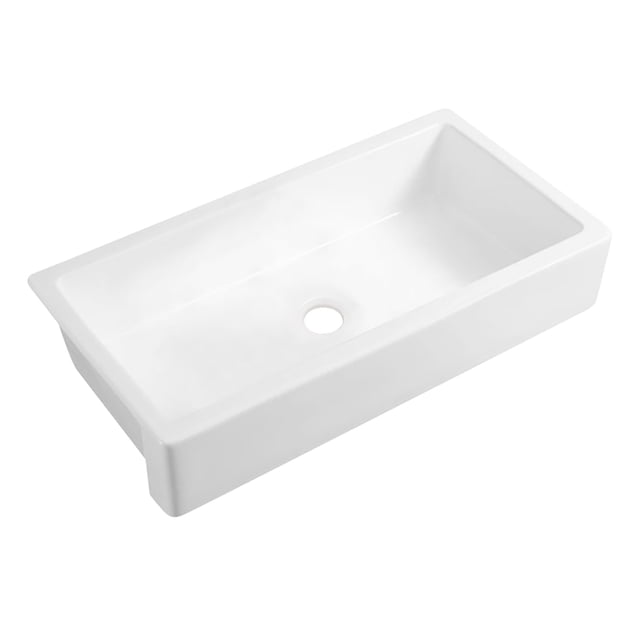 White Farmhouse Sink Deep Apron Sink Undermount Farmhouse Kitchen Sink ...