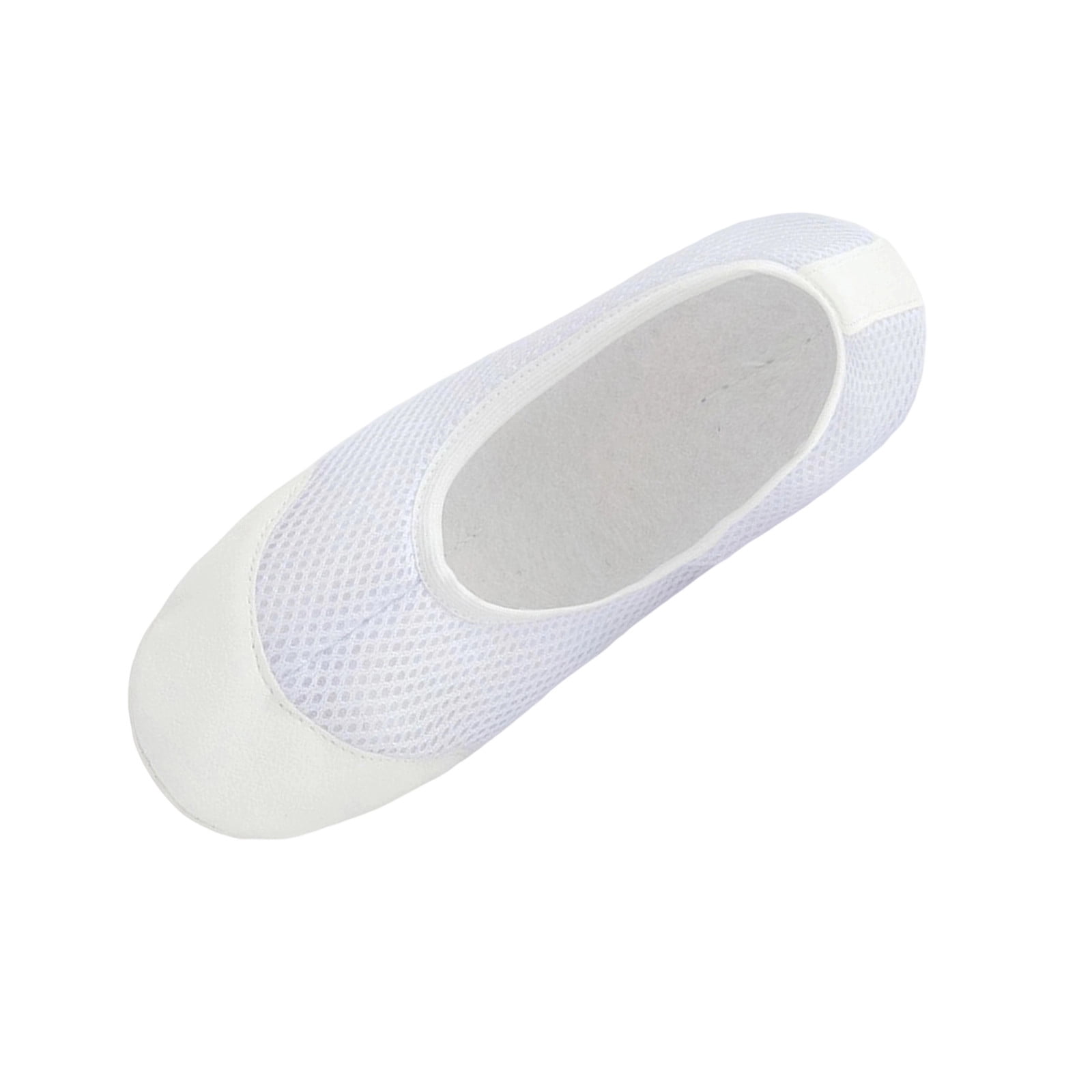 White Female Kids Mesh Shoes With Dance Design For Fall And Winter ...