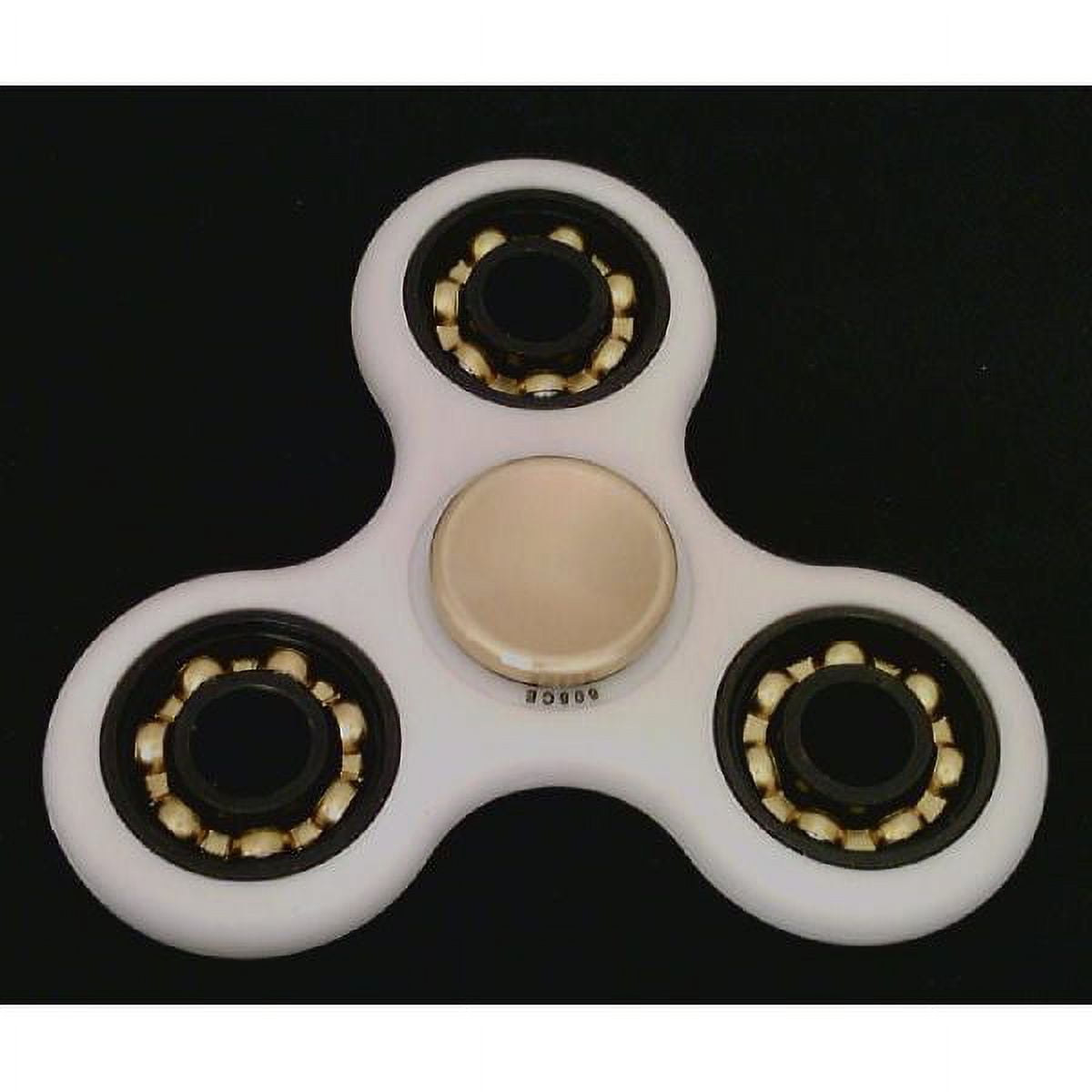 White Fidget Hand Spinner Toy : Center Full Ceramic ZrO2 Bearing : 3 ...