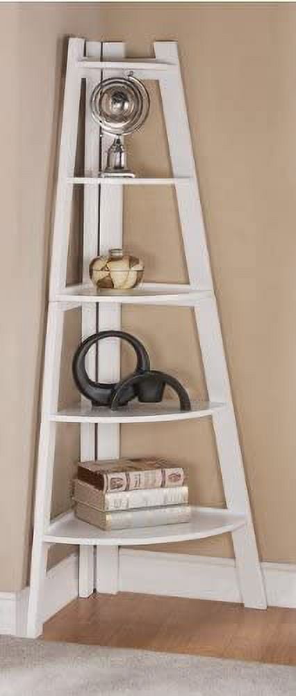 White Finish 5 Tier Corner Display Unit Shelf / Rack F04040 - Walmart.com