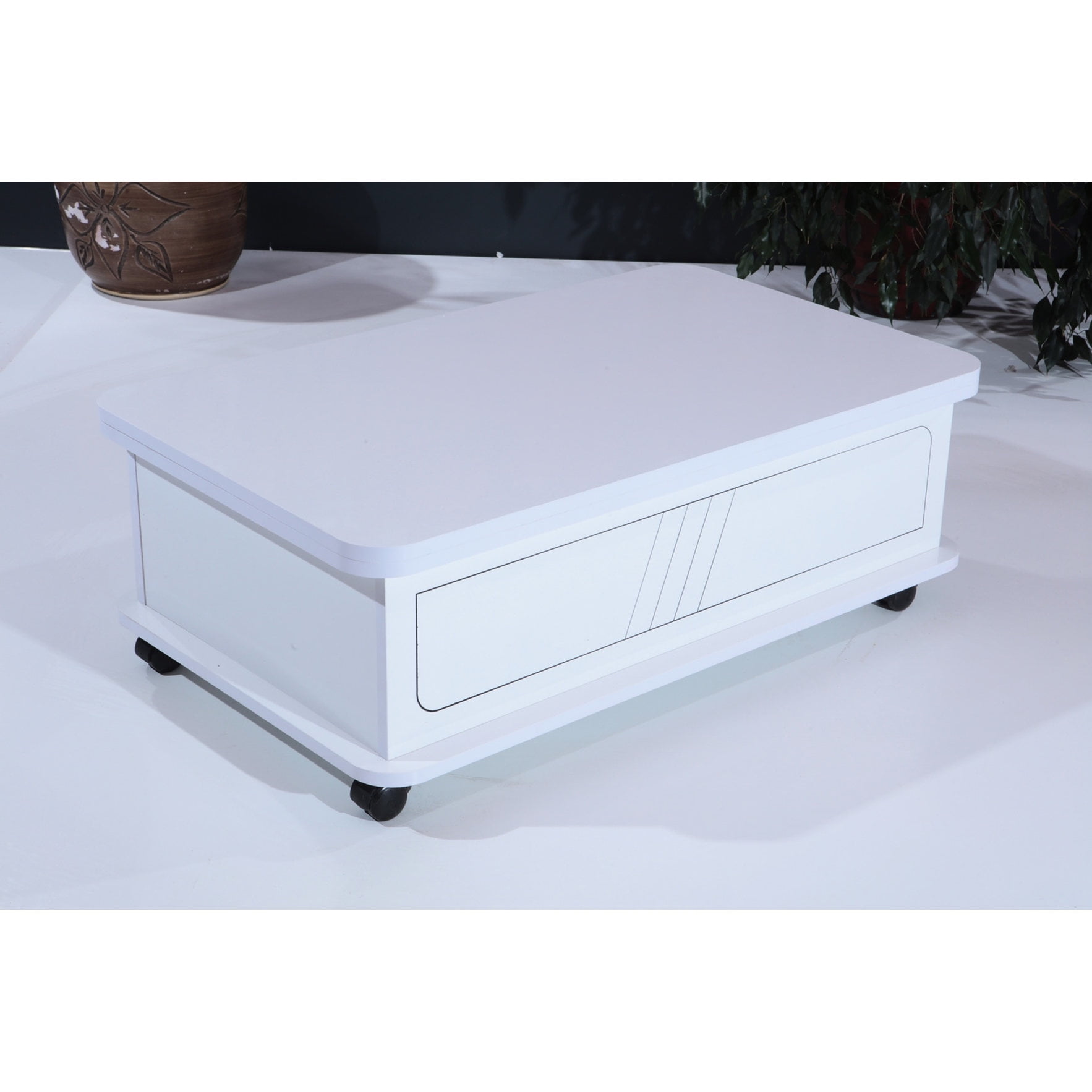 White Finish, Rectangular Shape - Aesthetically Pleasing for Living ...