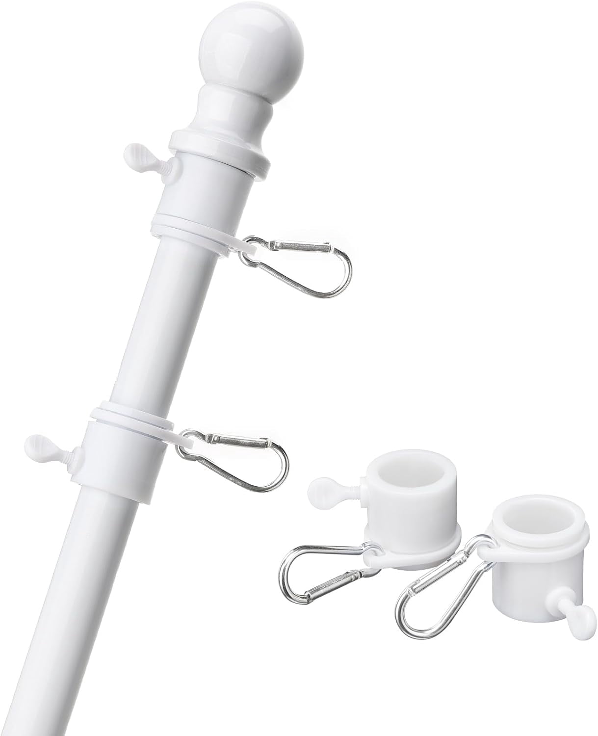 Outdoor Telescoping Flag Pole Anley 10Ft Telescopic Flagpole ...