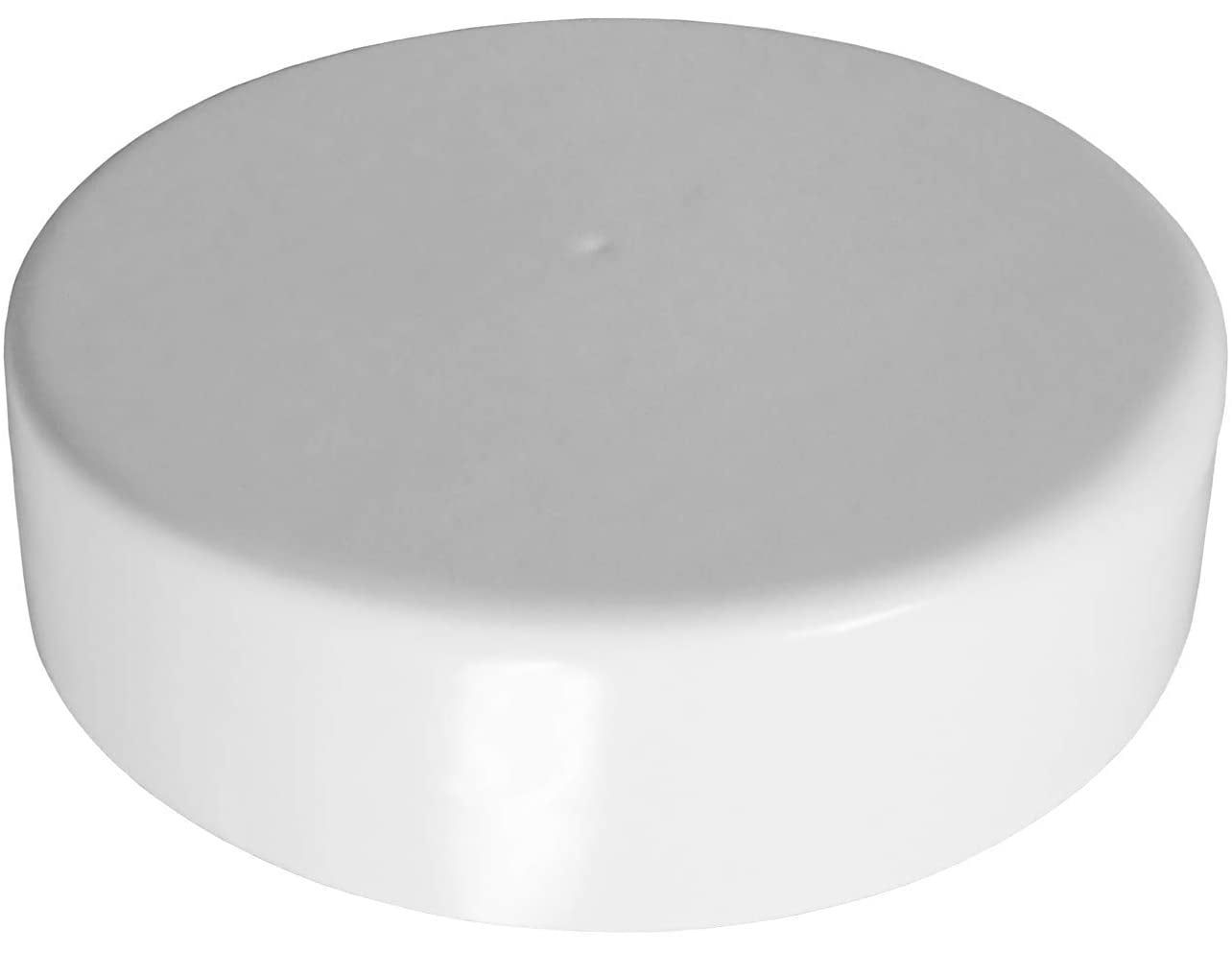 White Flat Dock Piling Cap / Piling Cover From 6" to 13" - 6.5" White ...