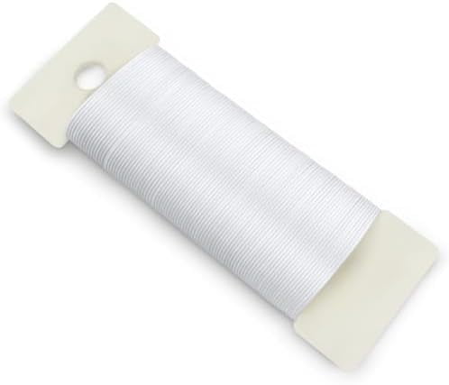 White Floral Wire, 38 Yards 114 Ft 22 Gauge Metal Wire for Crafts ...
