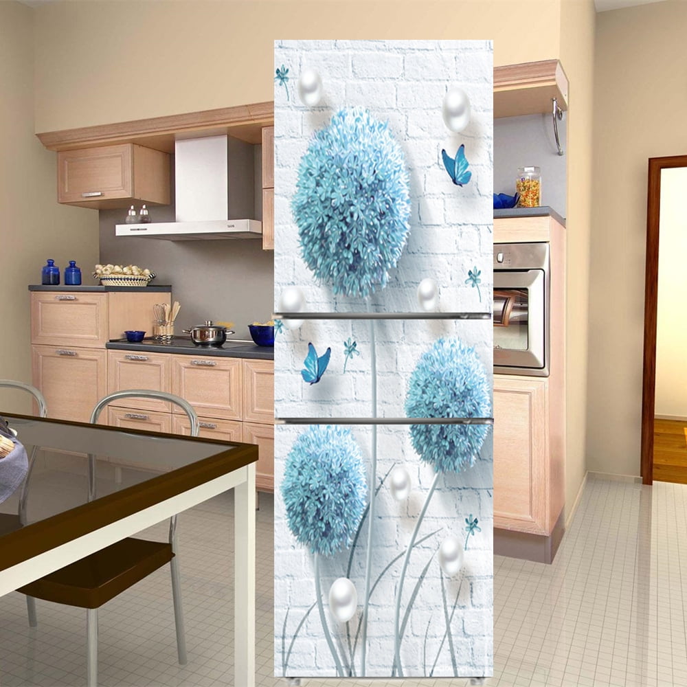 White Flower Fridge Door Decorations Elegant Flowers Refrigerator ...