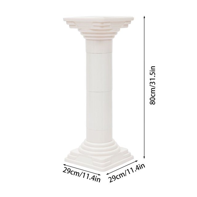 Pillars For Decoration 4PCS White Roman Column Set - 33.86 Inch Plastic ...