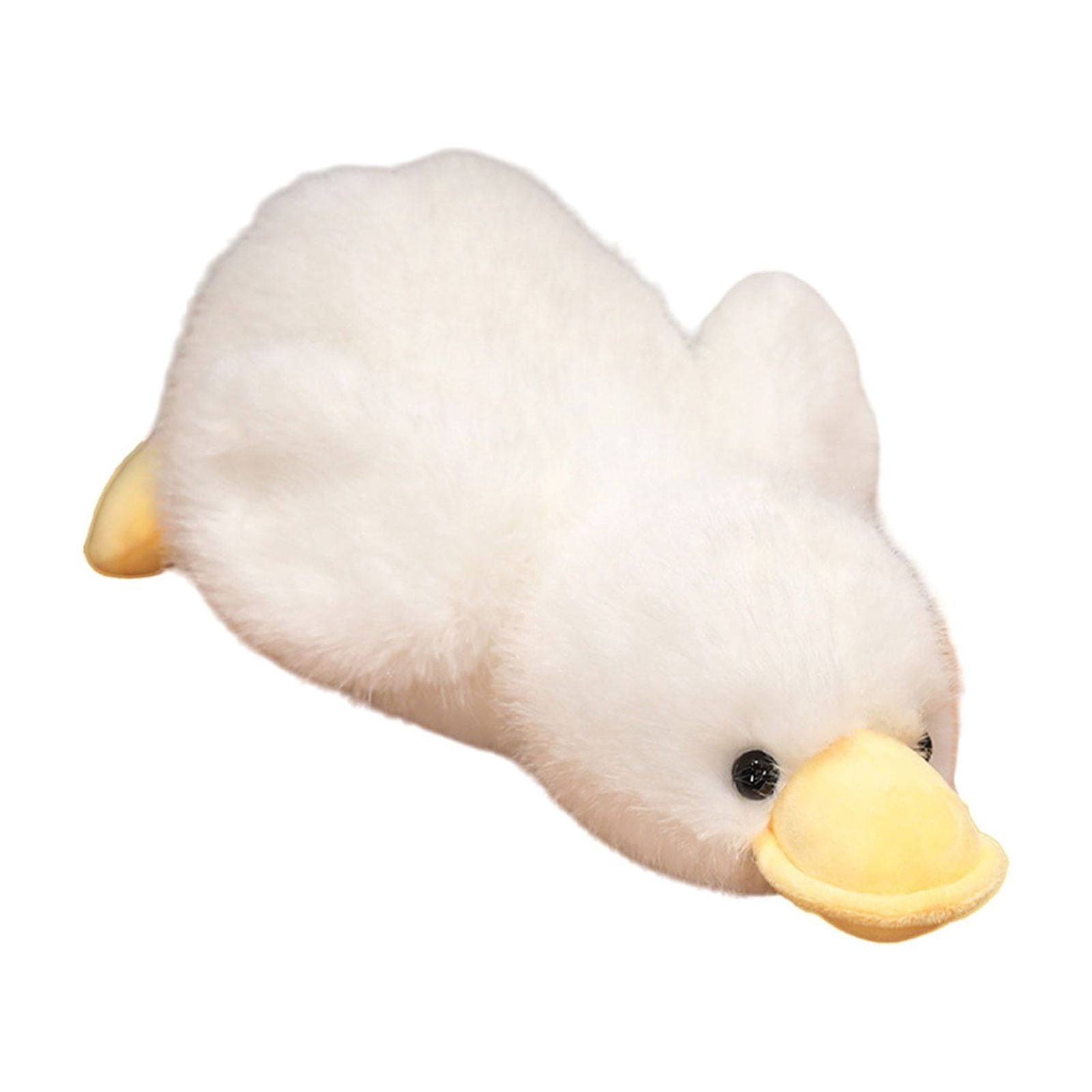 White Fluffy Duck Plush Toy Soft Stuffed Animal Doll Comfort Hugging ...