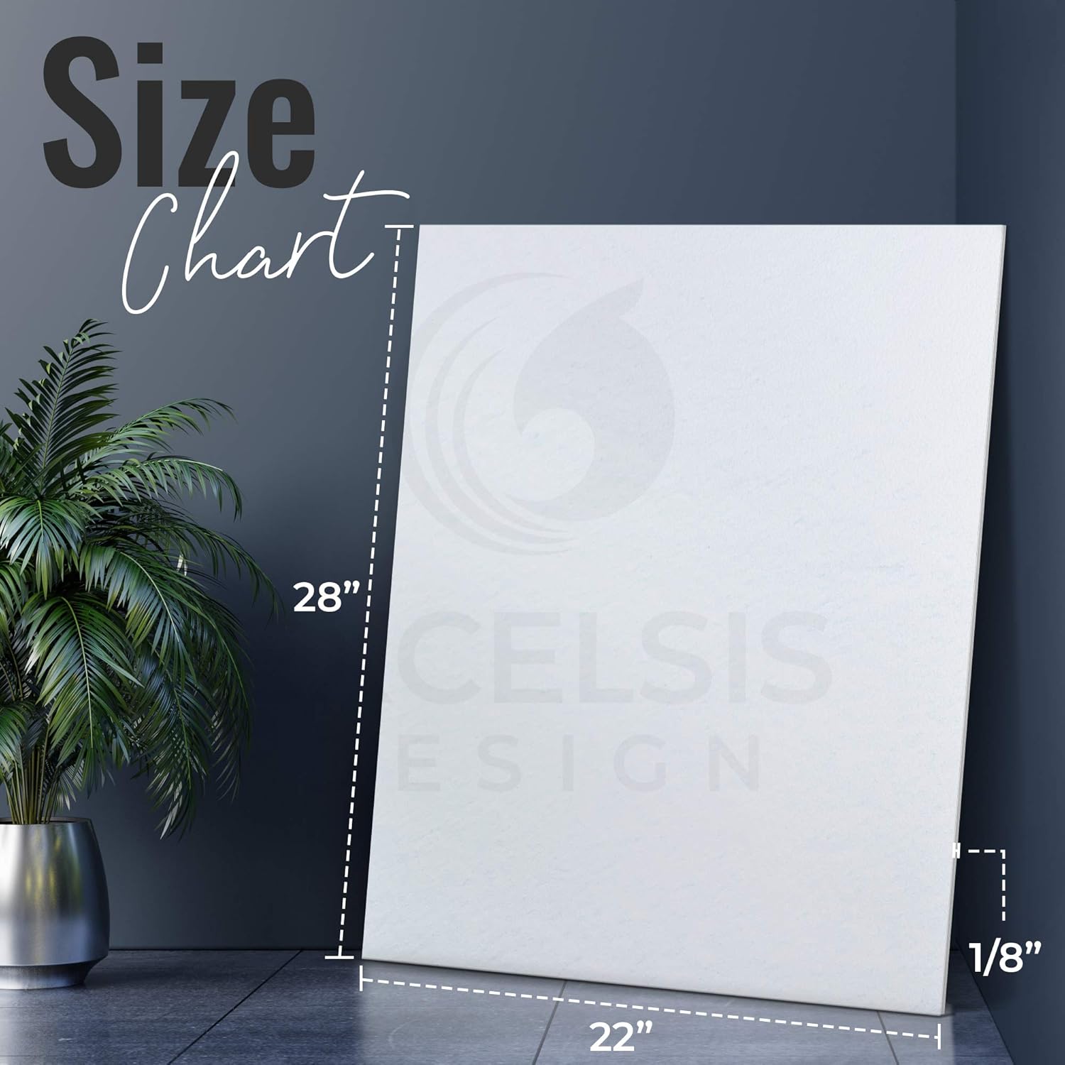 White Foam Board 22 x 28 x 1/8