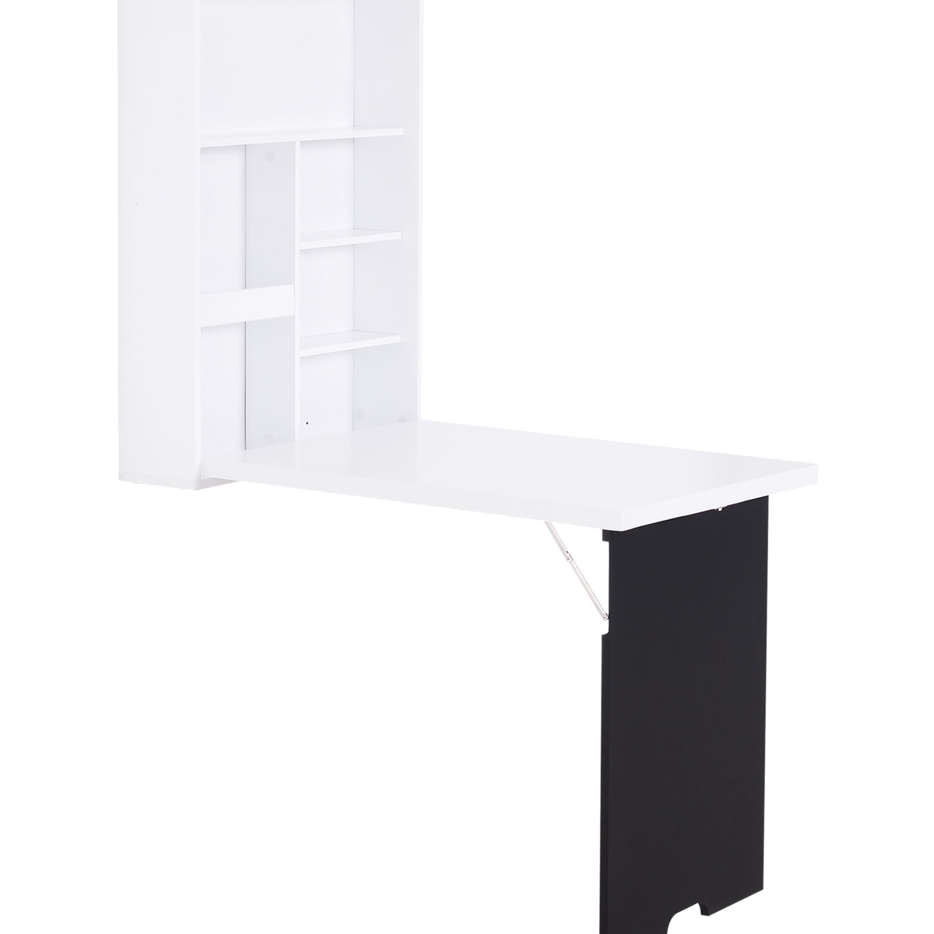 White Foldable Desk With Shelves And Blackboard, For A Room Blackboard ...