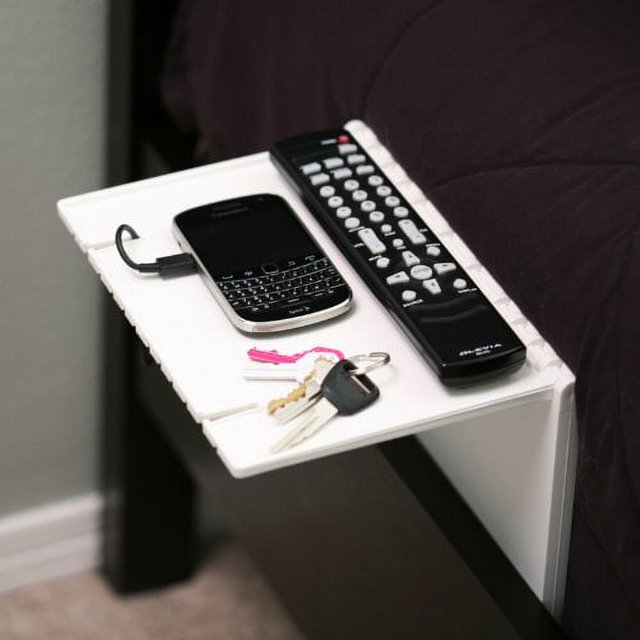 White Folding Bedside Shelf - Doubles as iPad Tablet Stand - Walmart.com