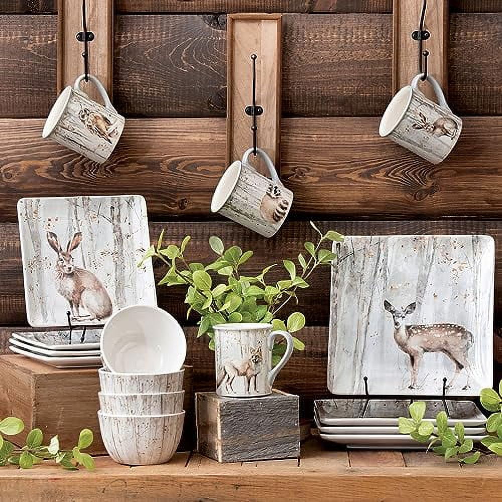 White Forest 16-Piece Dinnerware Set - OVERSTOCK - Walmart.com