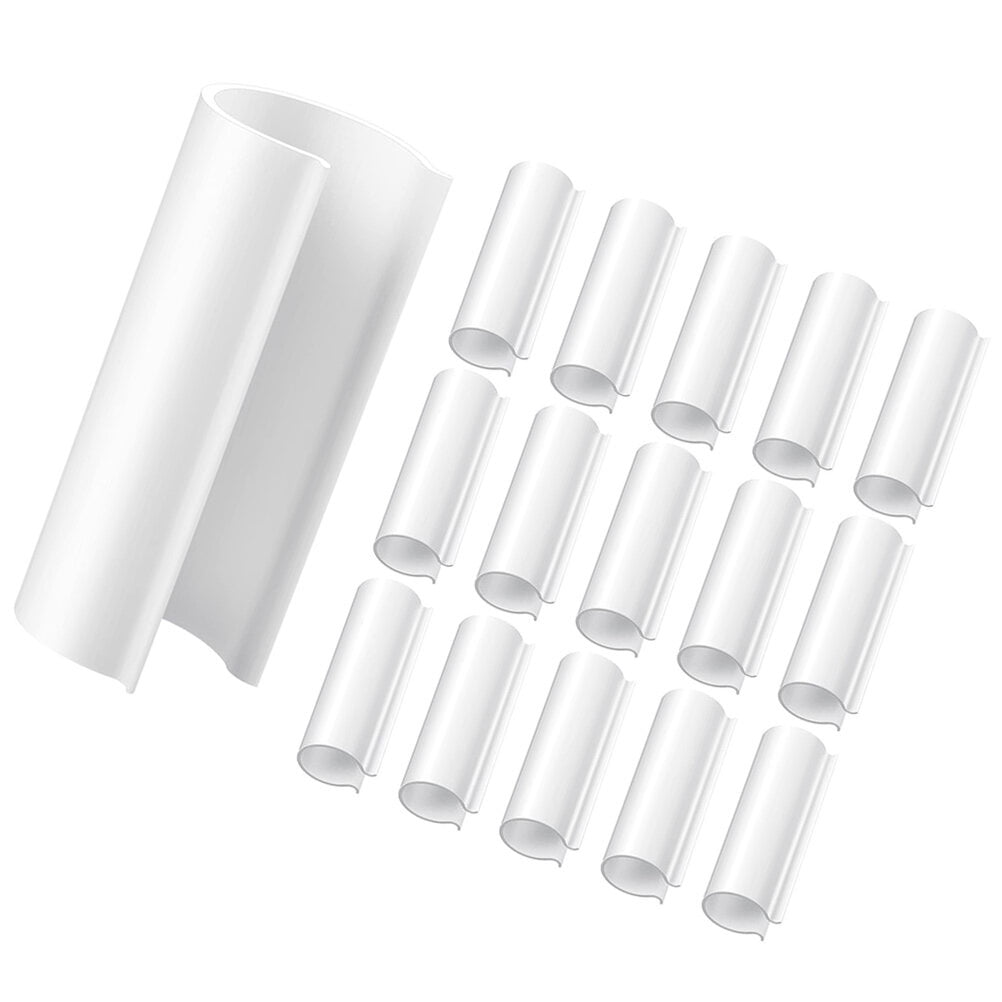 White Frames Accessories 16 Pcs Farm Plastic Jigs Pipeline Plant Hoop ...