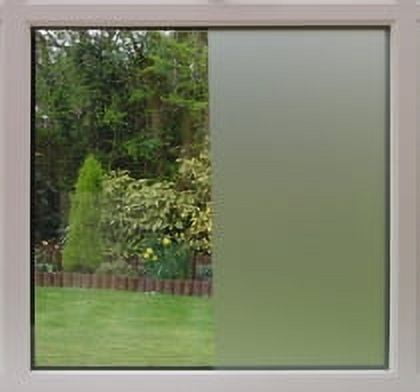 White Frosted Window Film - 60"x 5' for Day & Night Privacy Home ...