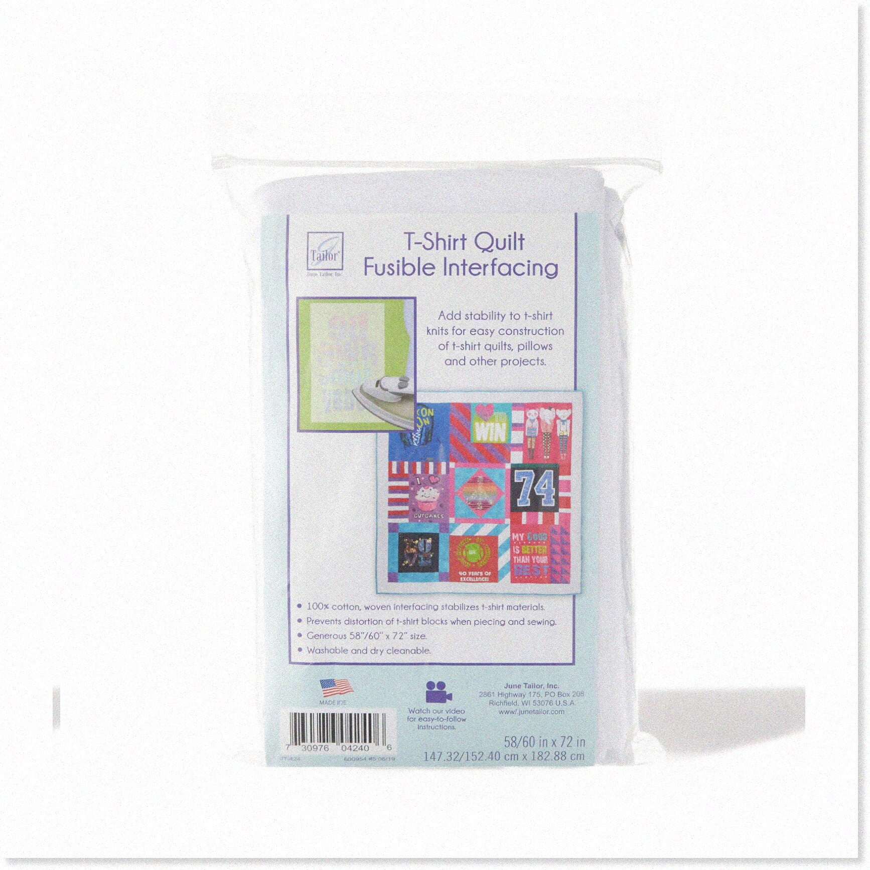 White Fusion T-Shirt Enhancer - Project Perfect Interfacing - Walmart.com