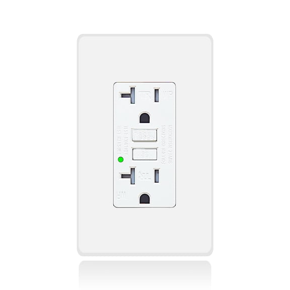Black GFCI Outlet 15Amp 7PK,Nineleaf Black Outlets Receptacles,GFI ...
