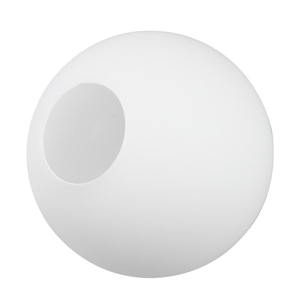 White Galss Lamp Post Globe: 3cm Frosted Round Lamp Cover Replacement ...