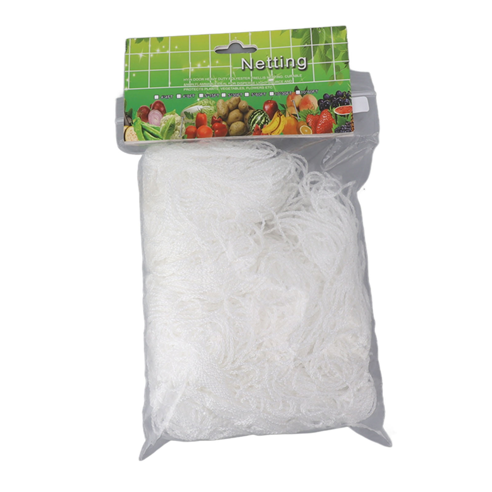 White Garden Plant Trellis Polyester Netting Fruits Vegetables Plants ...