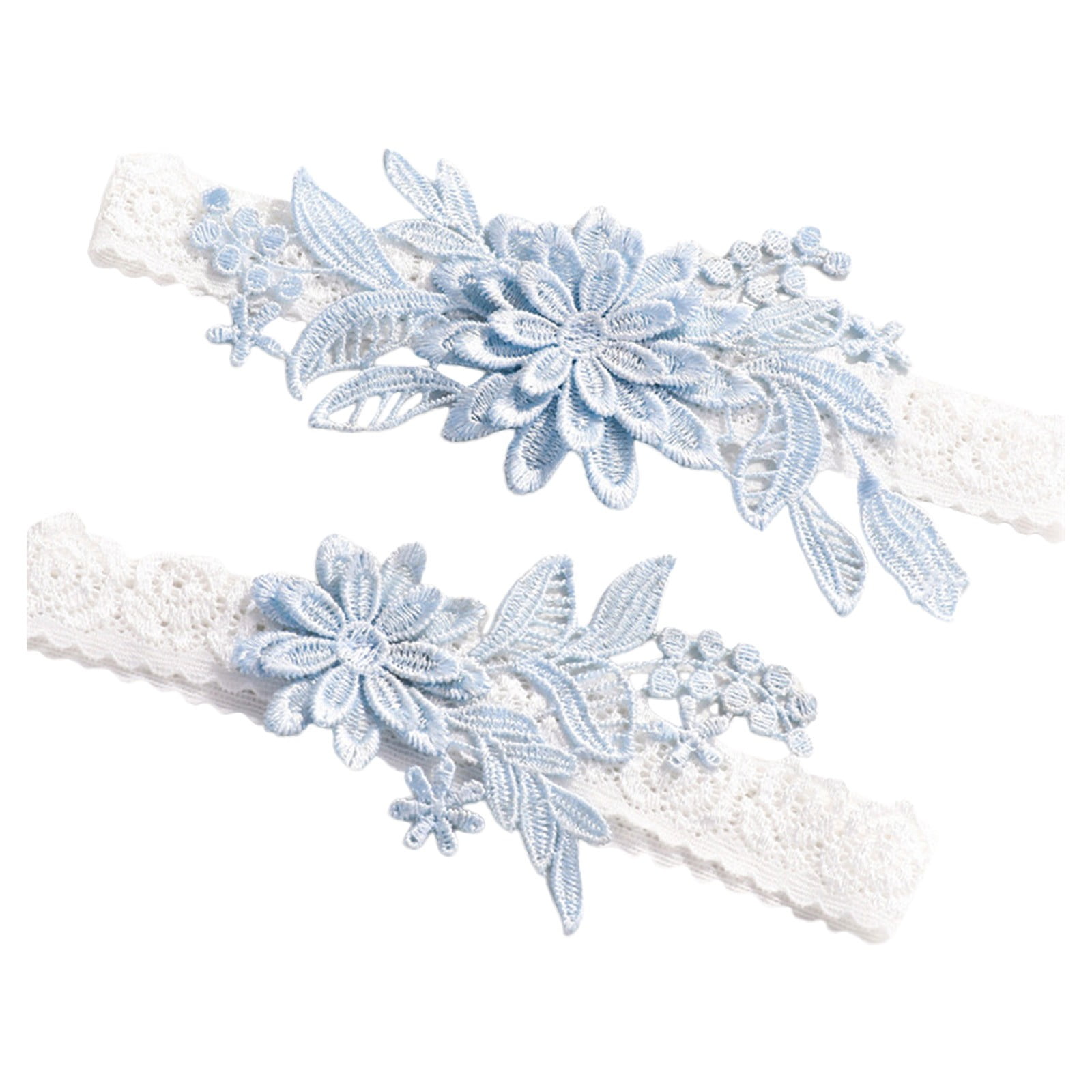 White Garters For Bride 2 Pieces Wedding Garter For Bride Elasticity ...