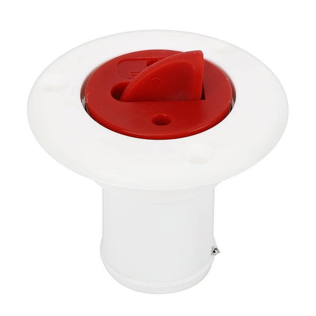 White Gas/Fuel Tank Deck Fill Port with Key Cap for Yachts & Motorhomes ...