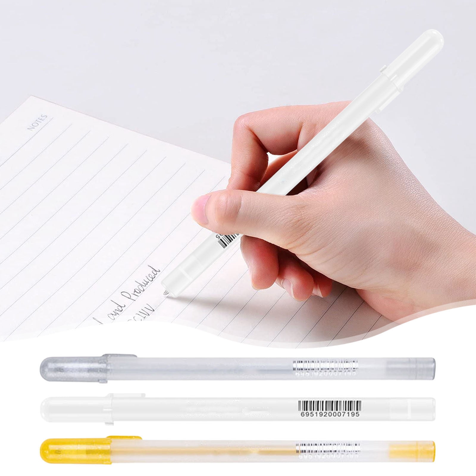 White Gel Pens Fine Tip 0.8mm | Waterproof Archival Ink | For ...