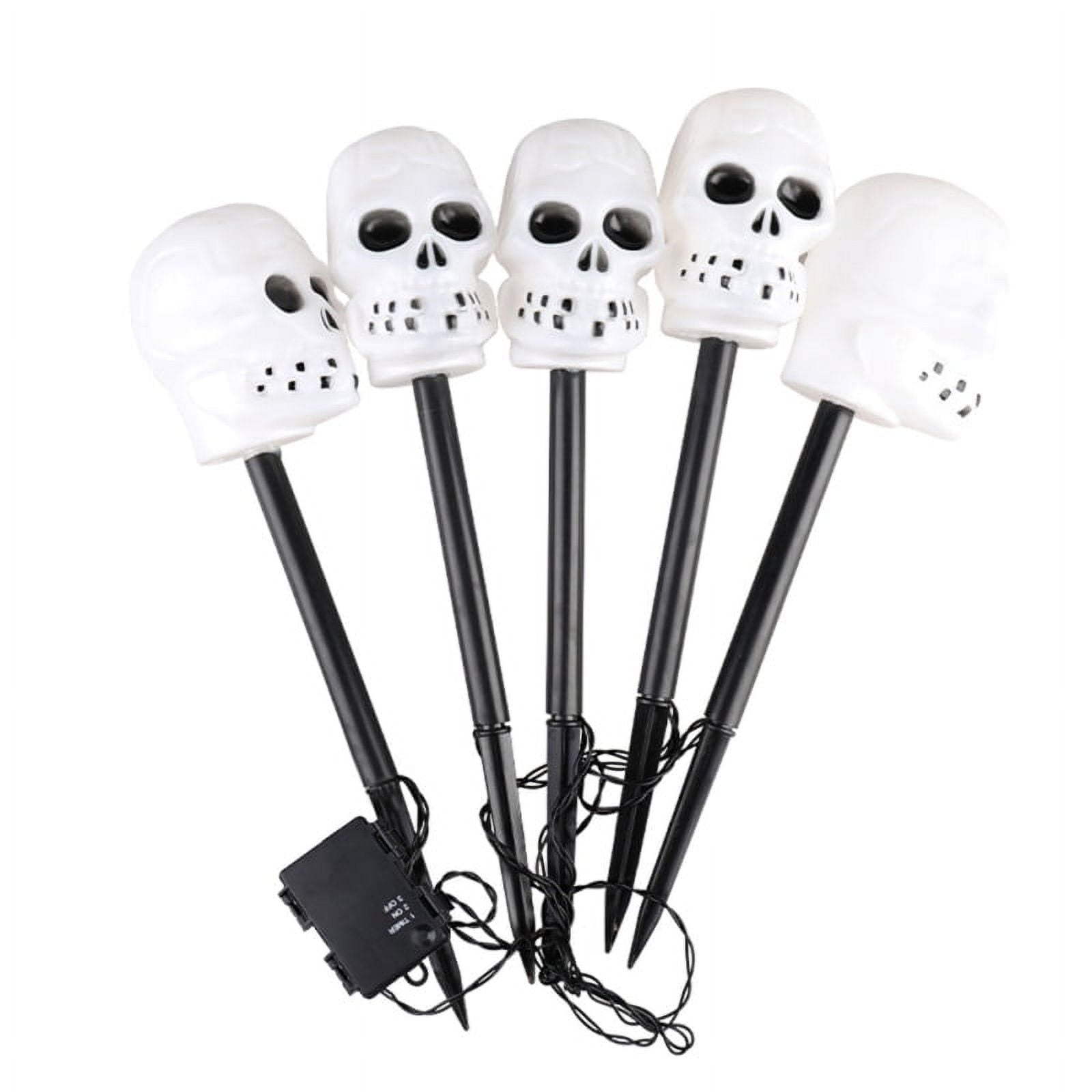 White Ghost Halloween Solar Lights Outdoor, 5 Pack IP44 Waterproof ...