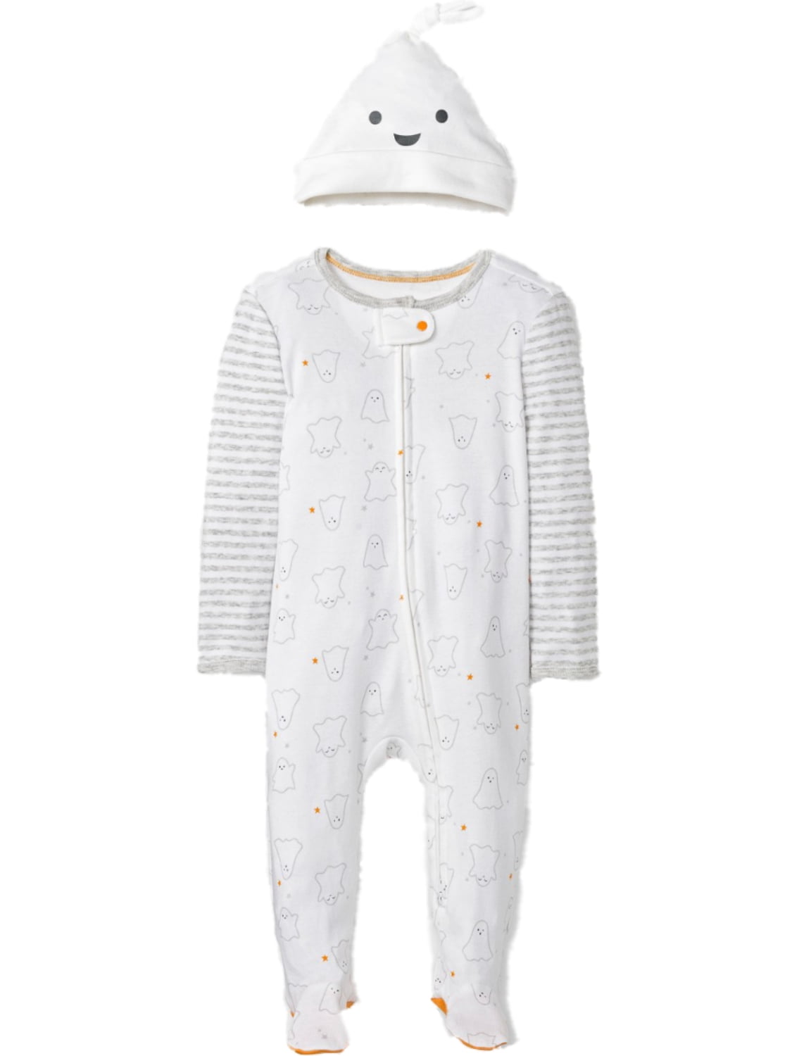 White Ghost Infant Boys Girls Halloween Sleeper & Hat Set Boo Sleep ...