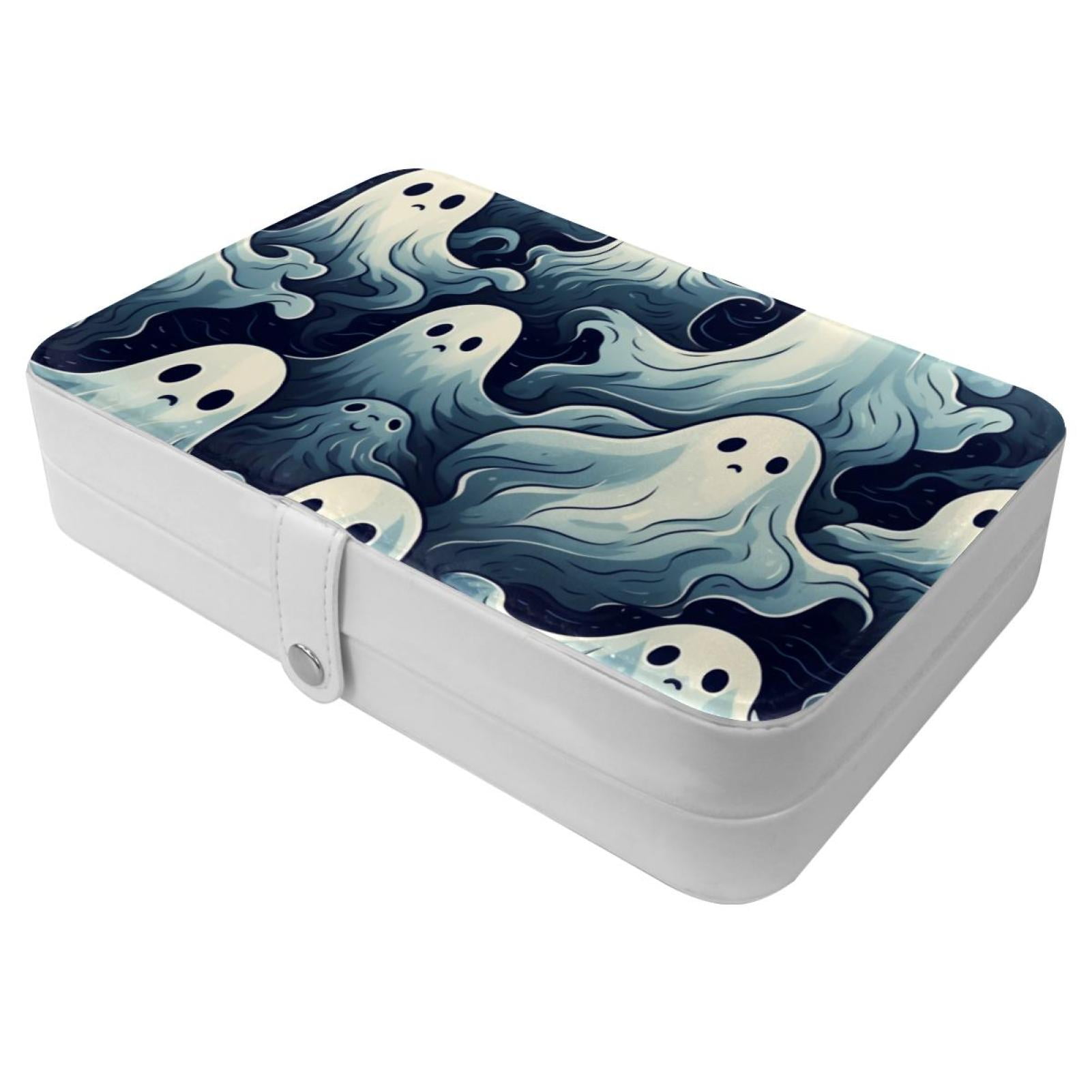 White Ghost Travel Jewelry Box - Compact and Portable - Ideal Storage ...
