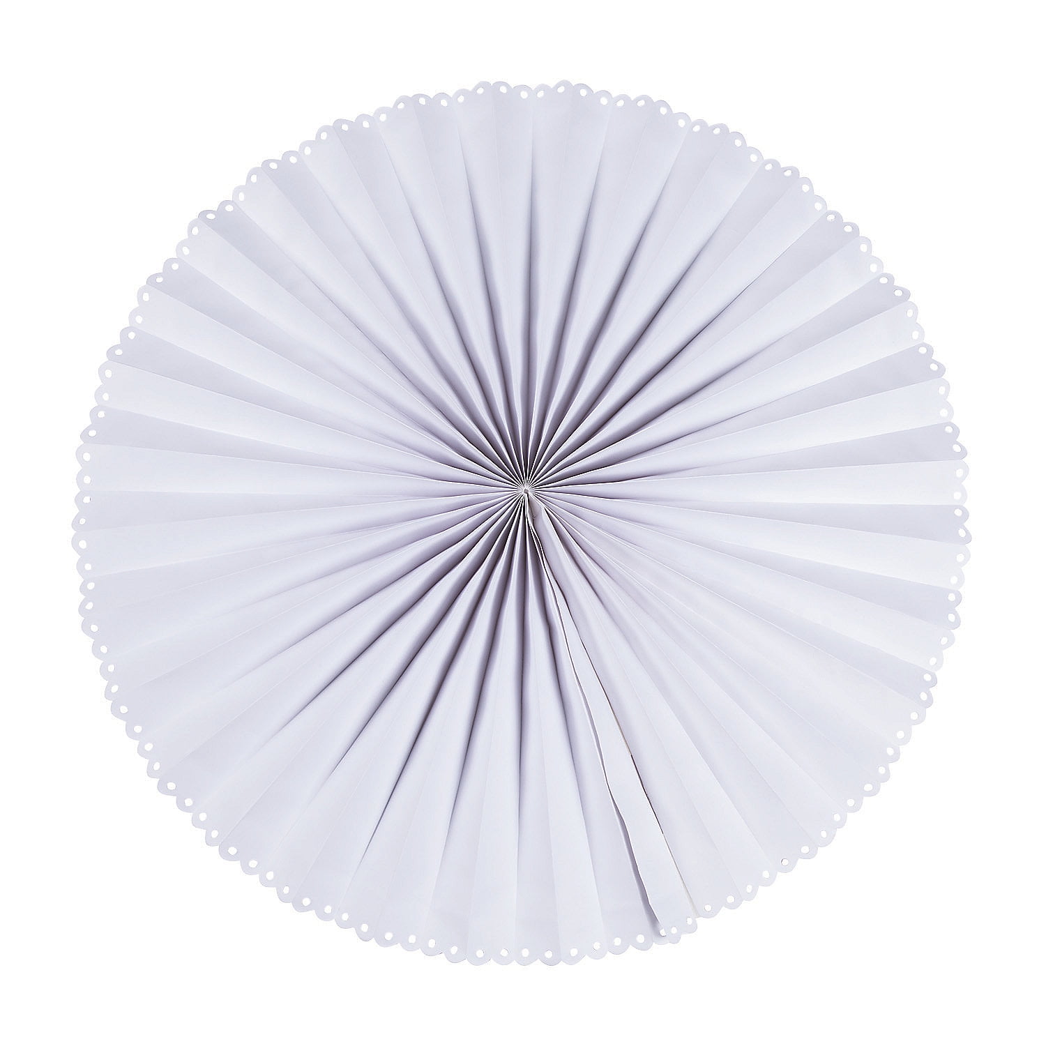 White Giant Paper Fan 30In - Party Decor - 6 Pieces - Walmart.com