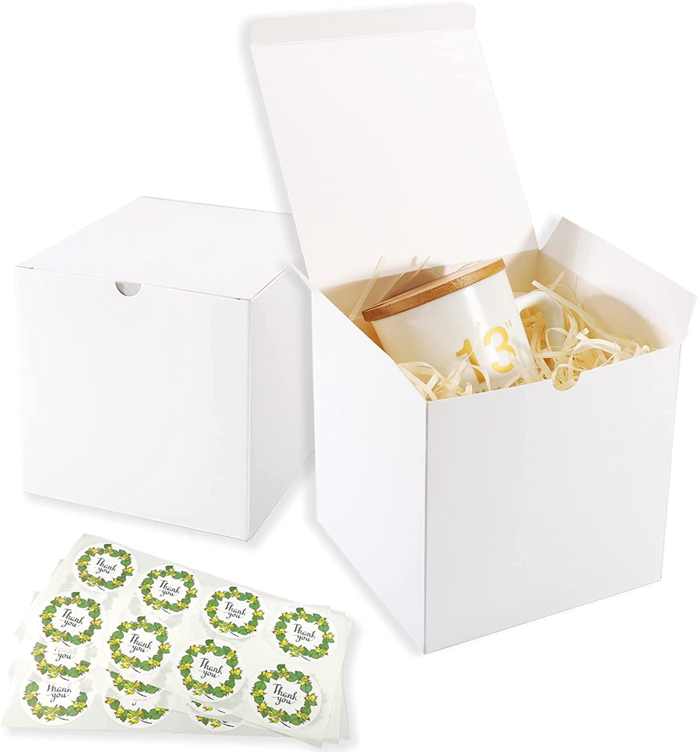 White Gift Boxes 20 Pack 5x5x5 inch Small Gift Boxes with Lids for ...