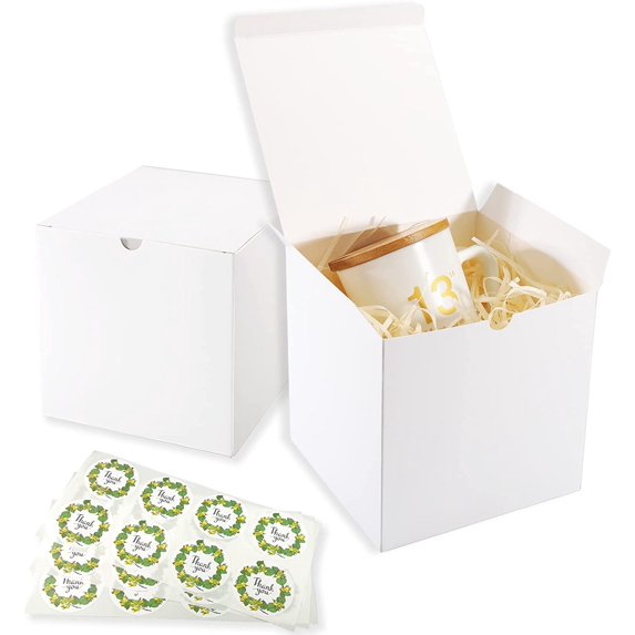 White Gift Boxes 20 Pack 5x5x5 inch Small Gift Boxes with Lids for ...
