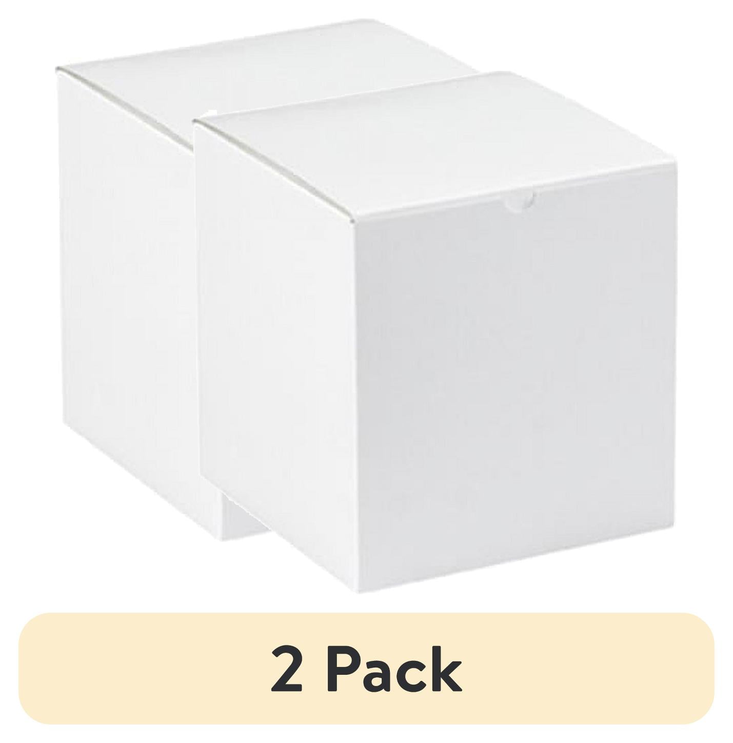 (2 pack) Box Partners GB888 8 in. x 8 in. x 8.5 in. White Gift Boxes ...