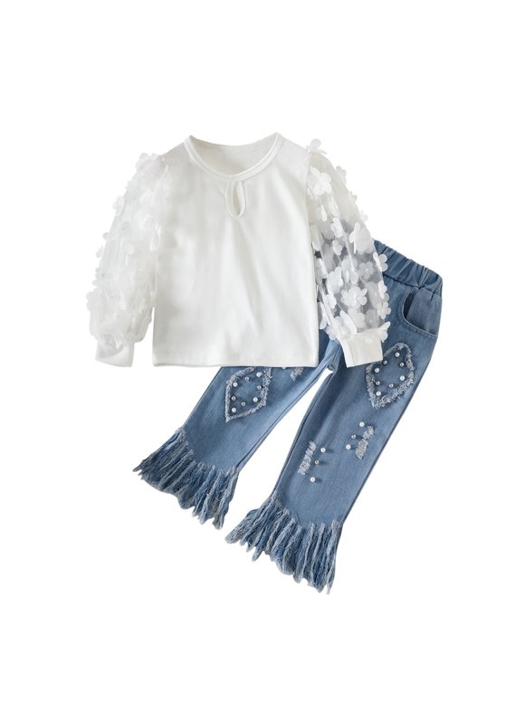 White Denim Set