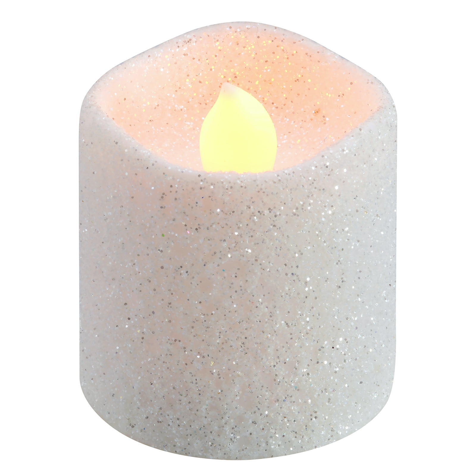 White Glitter LED Votive Candles By Ashland® 12ct. - Walmart.com