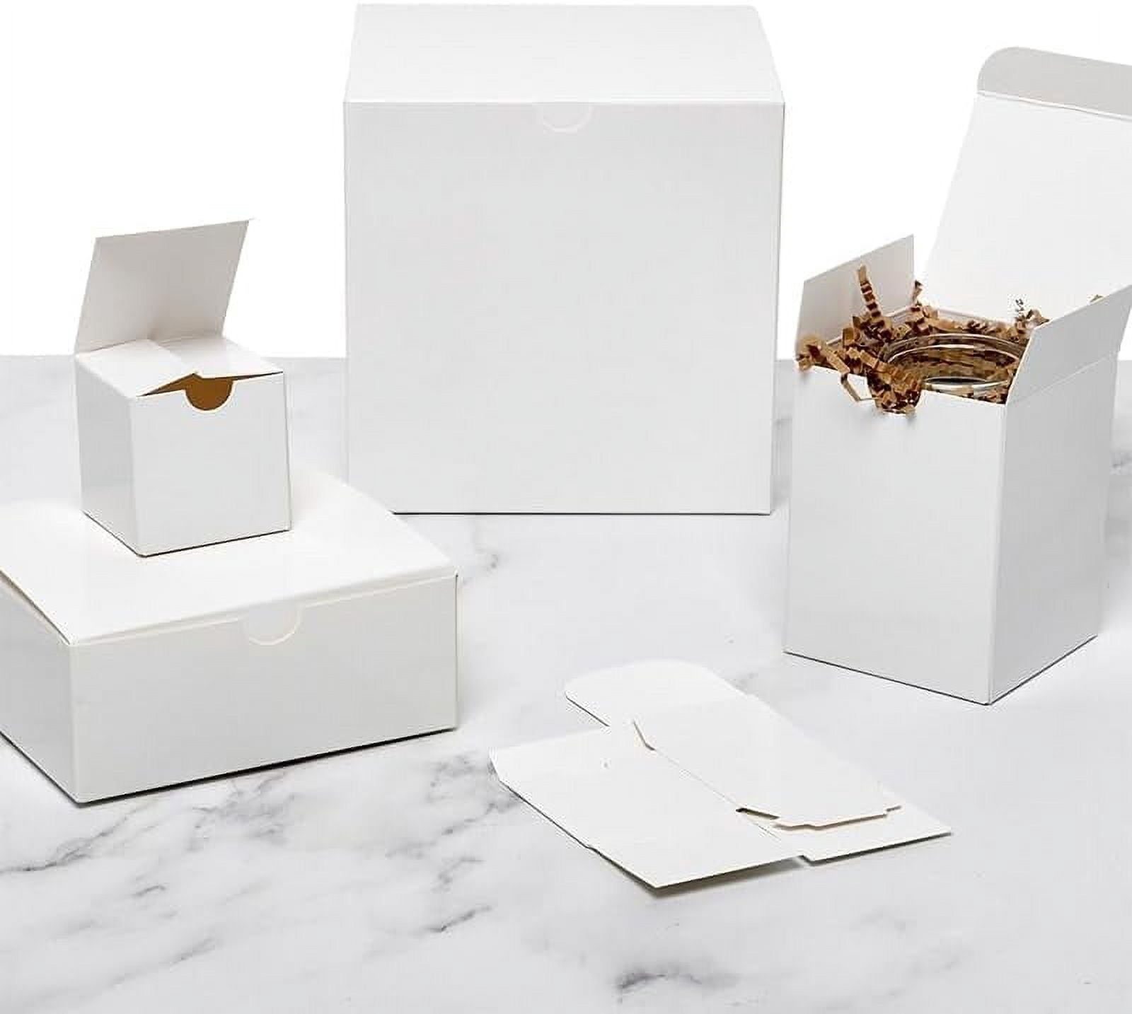 White Glossy Gift Boxes 3" X 3" X 2" | Quantity: 100 - Walmart.com