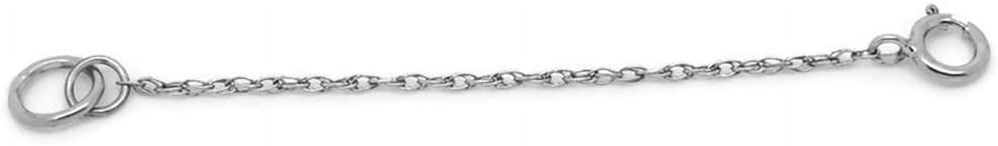 White Gold 14K, Rope Chain Extender, 2"or 3" Length Priced Individually ...