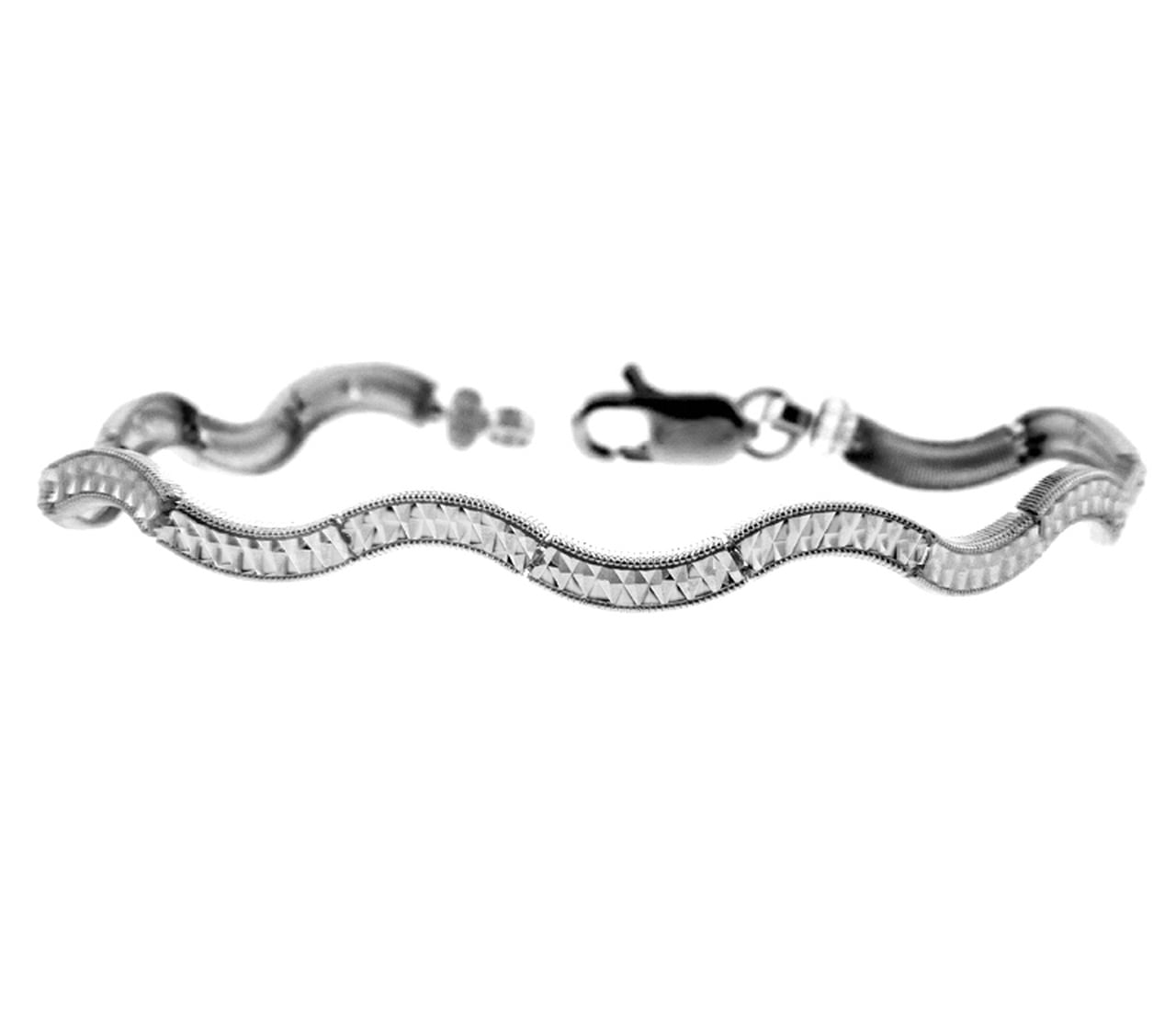 White Gold Bracelet - The Smooth Peace Bracelet - Walmart.com