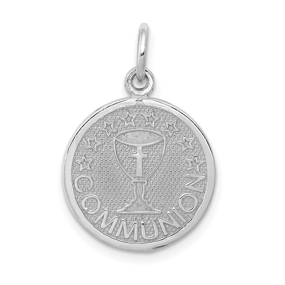White Gold Holy Communion Charm, Made in USA - Walmart.com