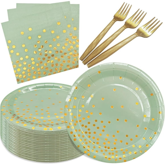 Gold Paper Plates