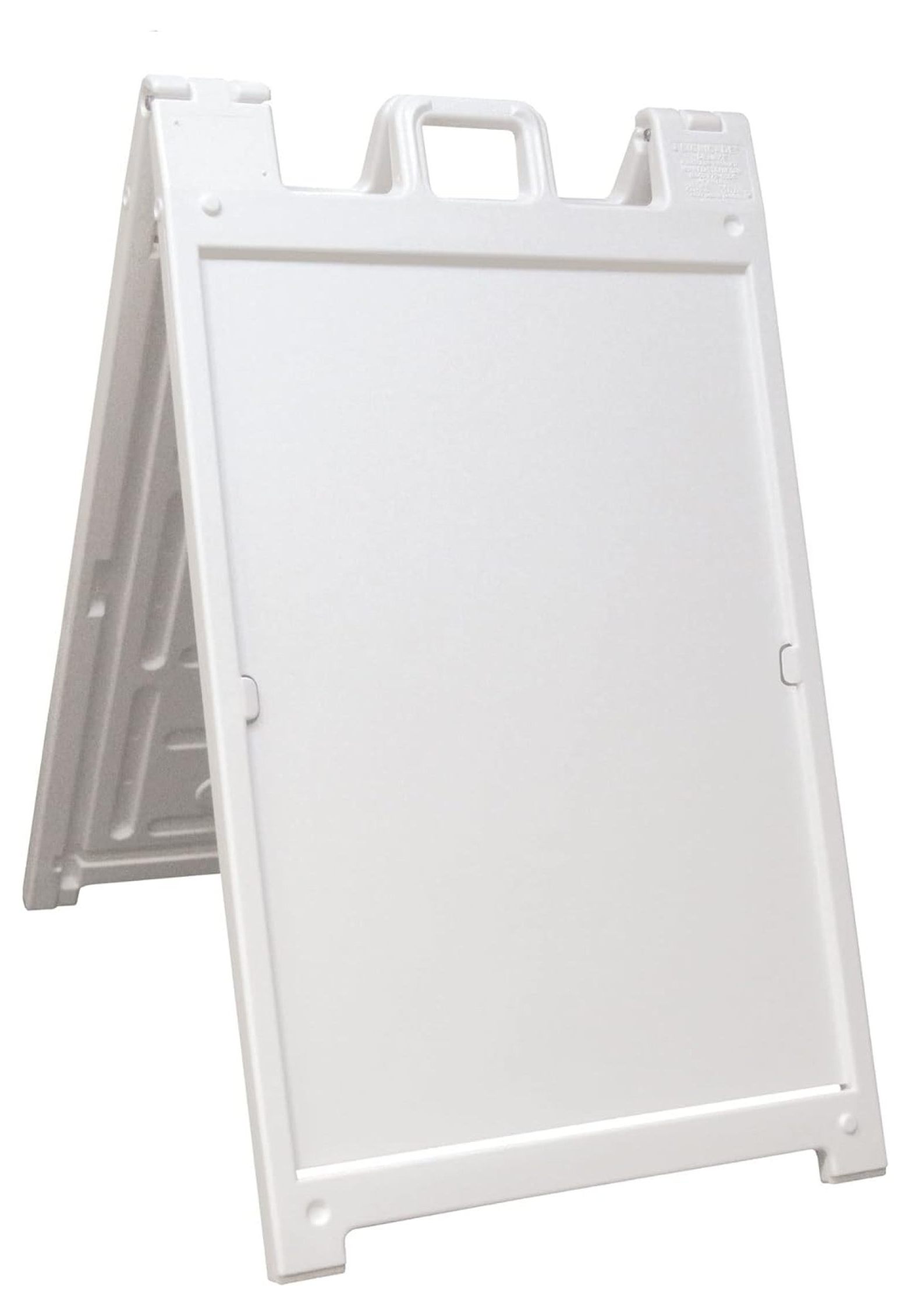 White GolySw Signicade Deluxe A Frame Sidewalk Curb Sign Portable ...
